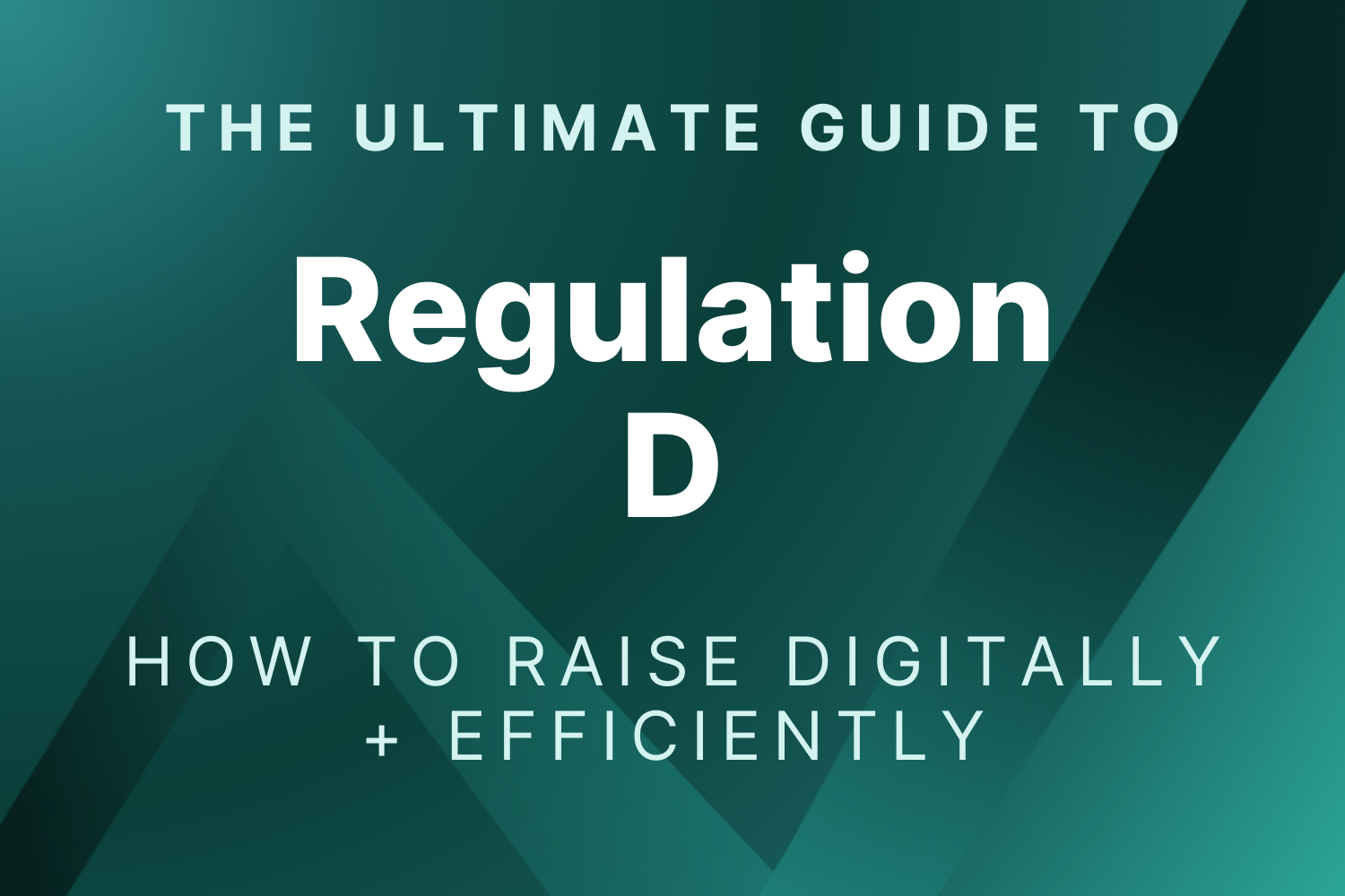 The Definitive Guide to Regulation D (Reg D): Raising Capital Privately and Efficiently